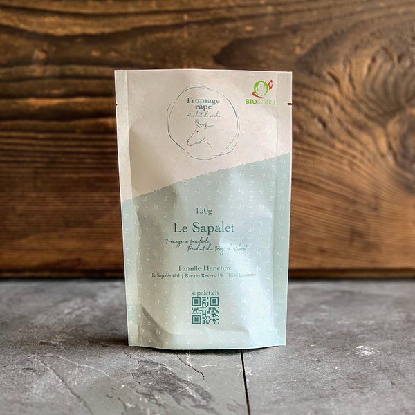Fromage au lait de vache râpé bio sachet de 150g - Vente directe sur ...
